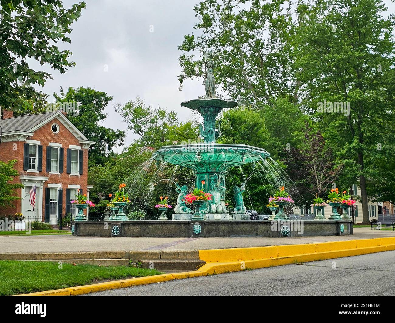 Broadway Fountain, Madison, Indiana Stock Photo - Alamy