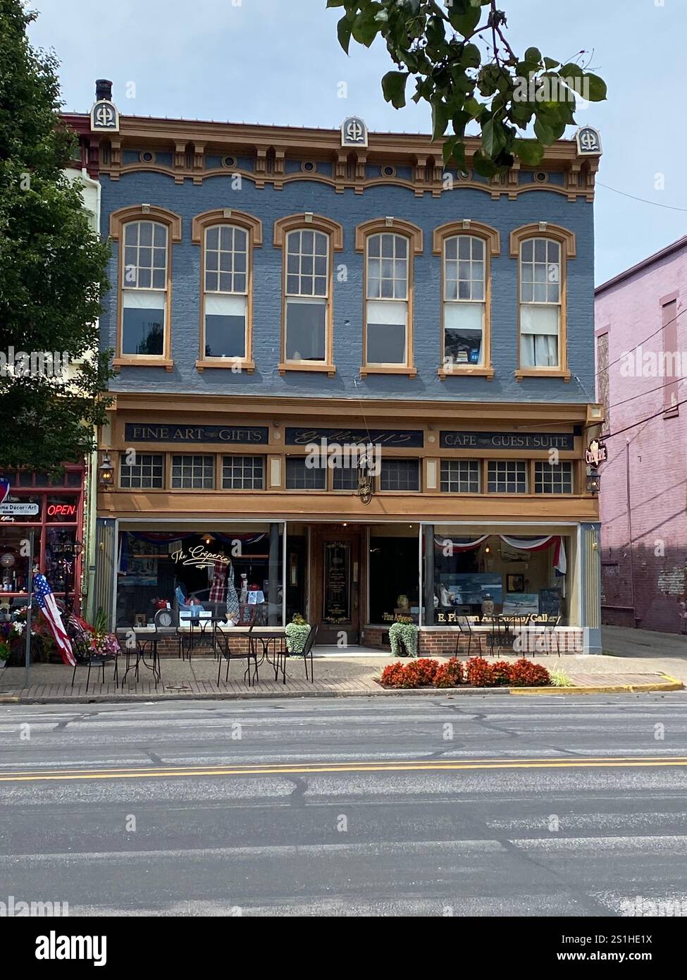 One of the historic buildings on Main Street, Madison, Indiana Stock ...