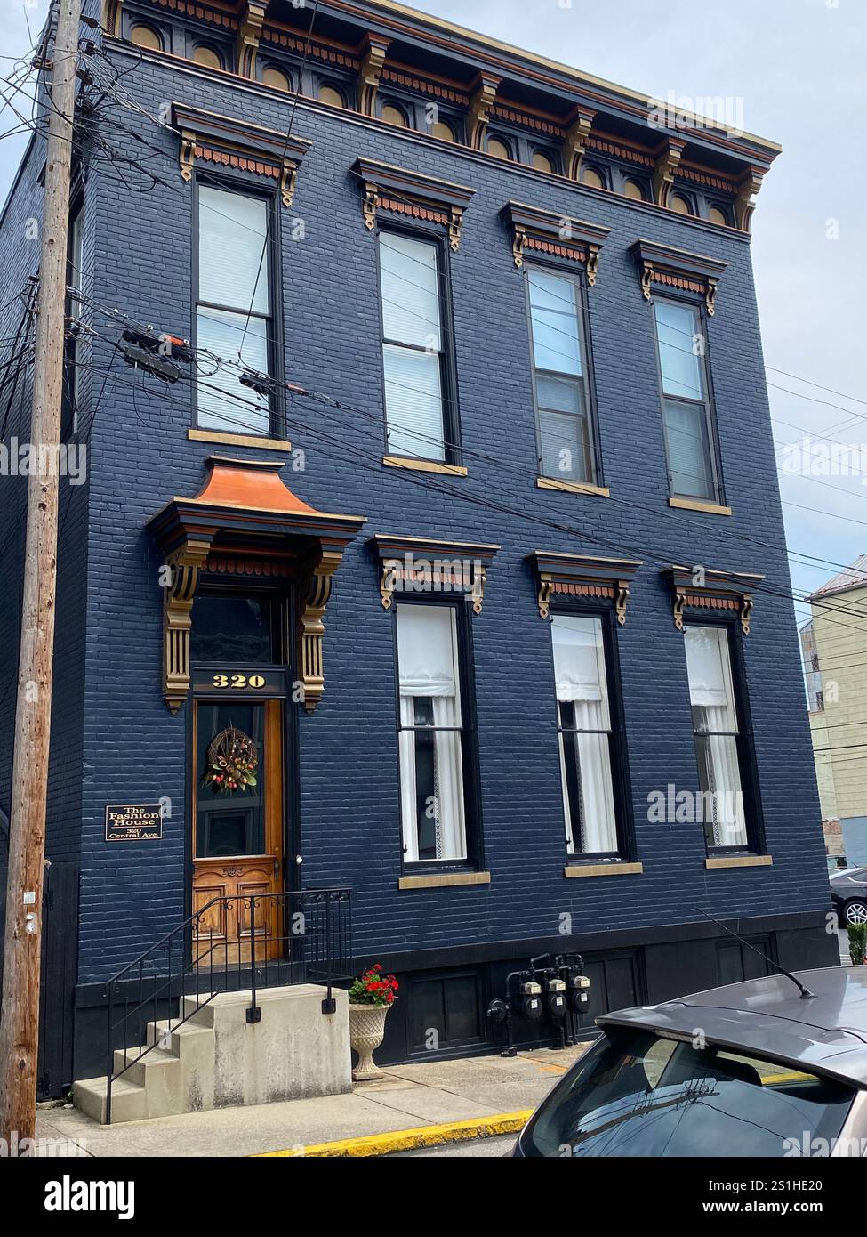 One of the historic buildings on Main Street, Madison, Indiana Stock ...