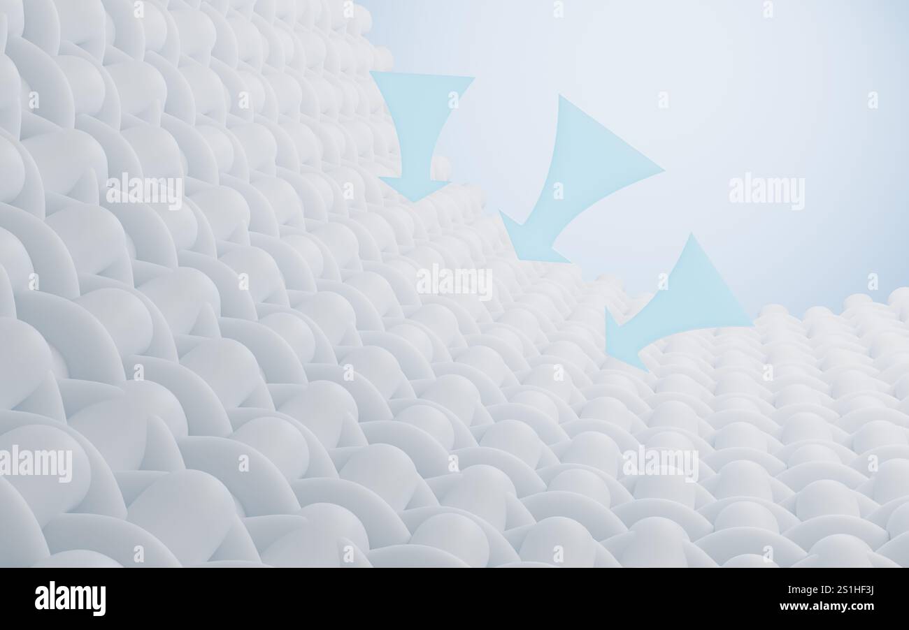 Abstract braided fabric and Absorption arrows, clothing absorption, 3d ...