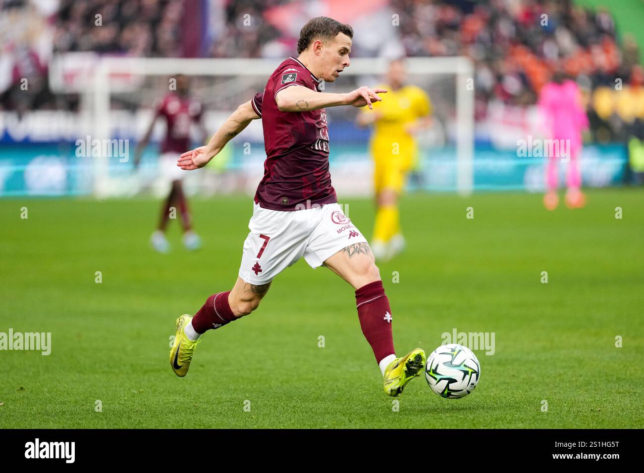 07 Gauthier HEIN (fcm) during the Ligue 2 BKT match between Metz and ...