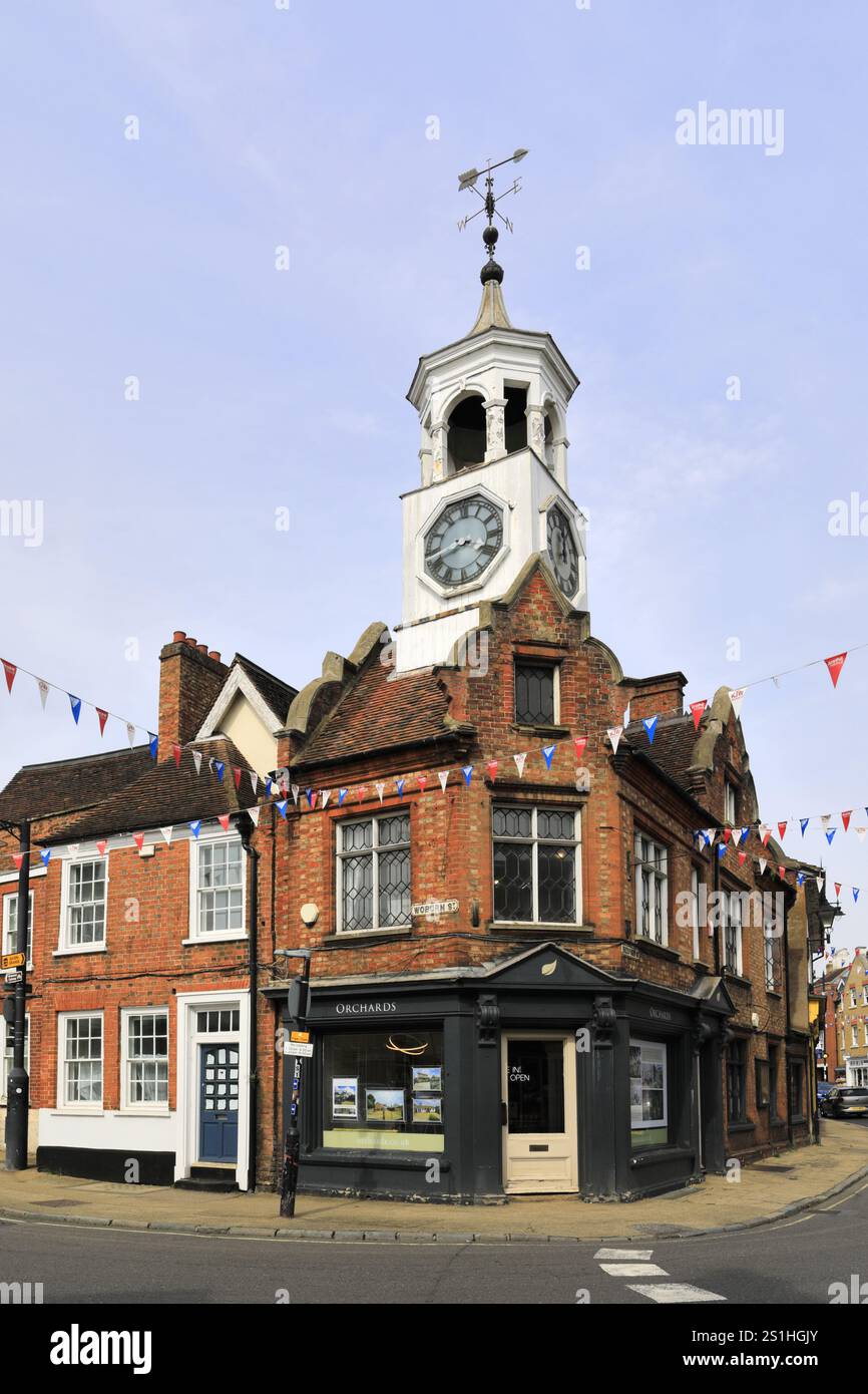 View of the Clock House, Bedford Street, Ampthill town, Bedfordshire ...