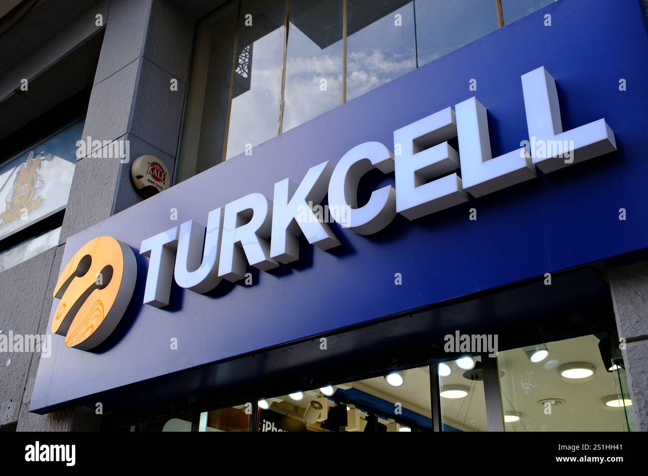 Turkcell company brand logo Stock Photo - Alamy