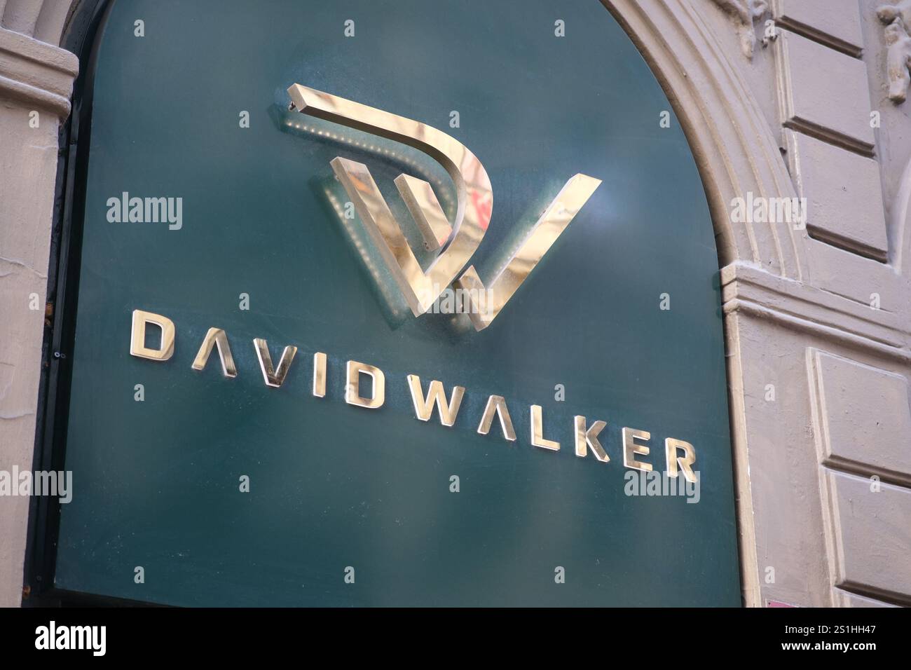 David Walker company brand logo Stock Photo - Alamy
