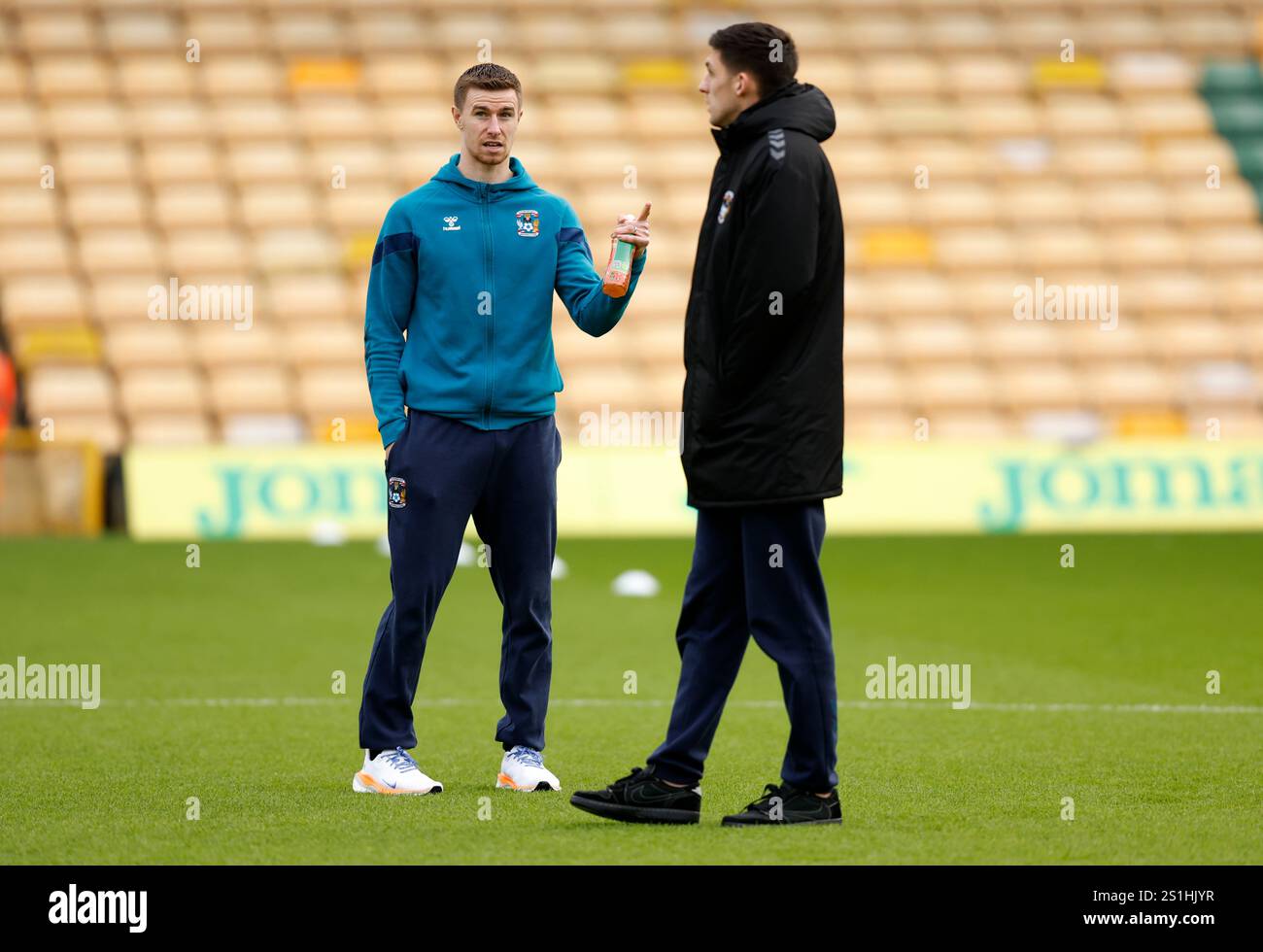 Coventry City's Ben Sheaf (left) on the pitch before the Sky Bet ...