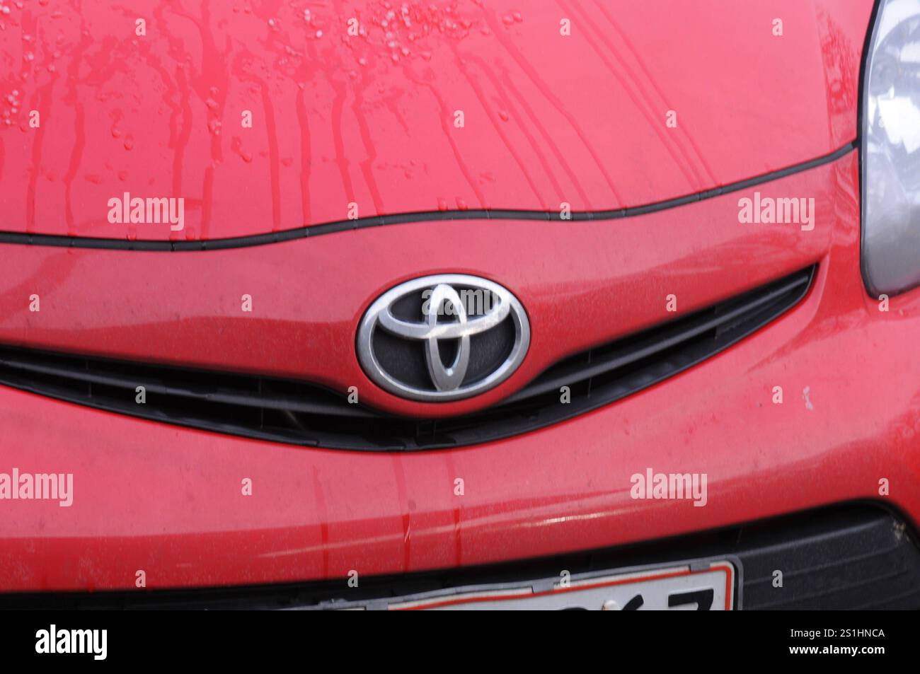 Copenhagen/Denmark/ 04 january 2025/Toyota car in danish capital ...