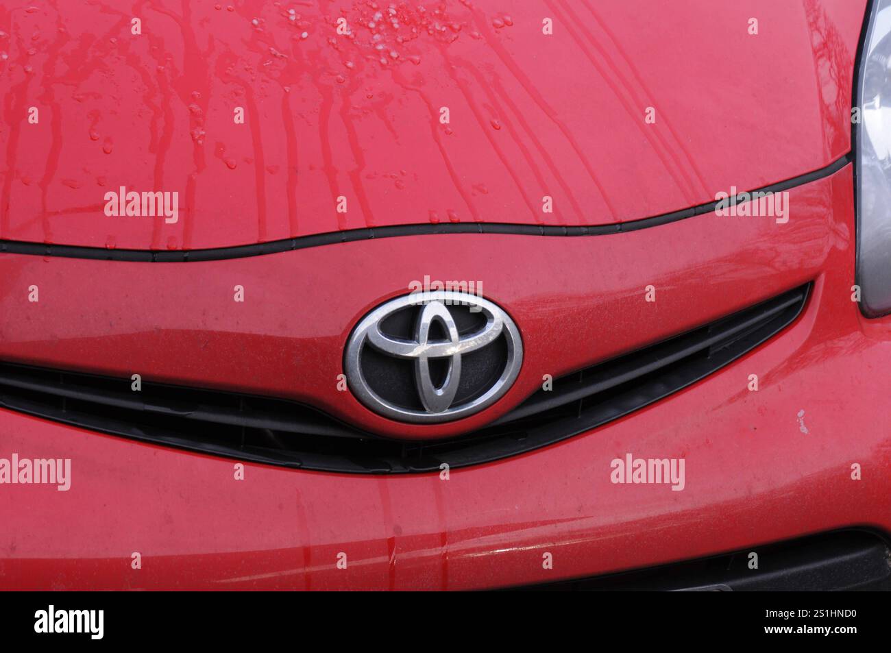 Copenhagen/Denmark/ 04 january 2025/Toyota car in danish capital ...
