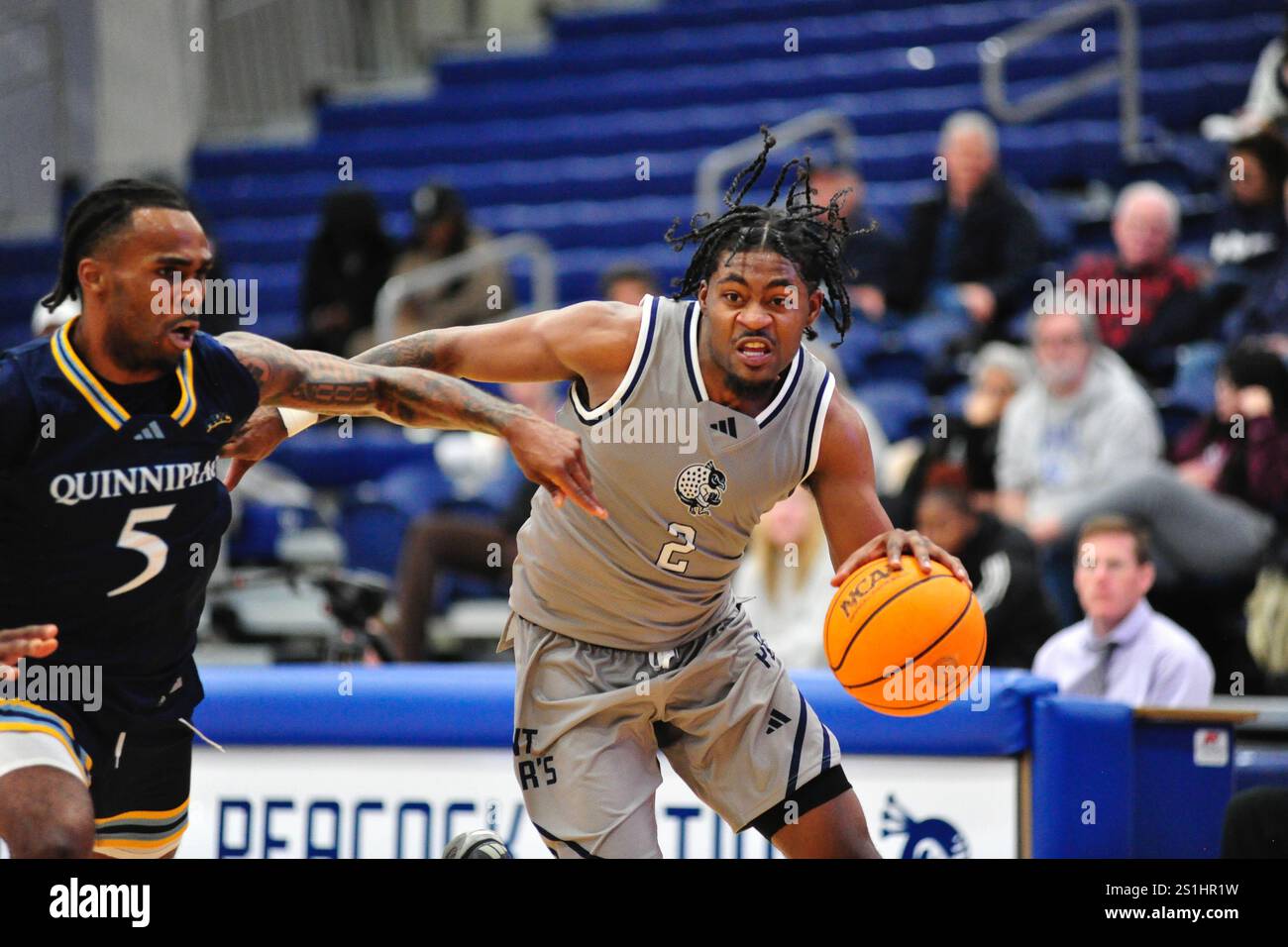 Marcus Randolph (2) during Friday's game against Quinnipiac. The Saint ...