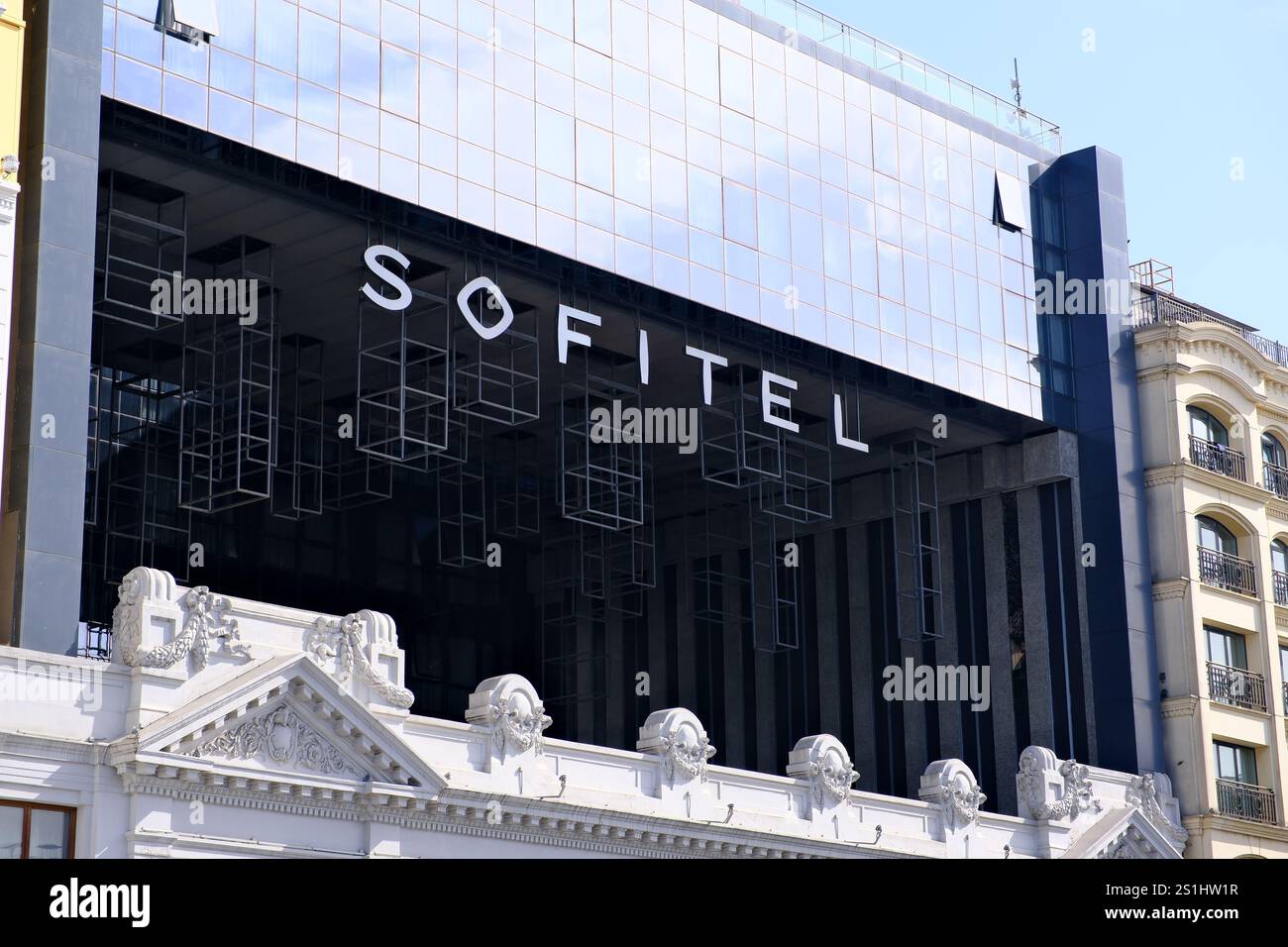 Sofitel İstanbul Taksim hotel and brand logo Stock Photo - Alamy