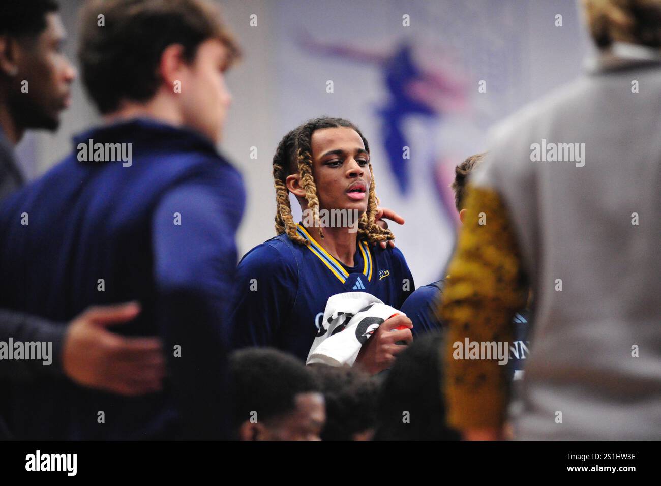 Jersey City, USA. 03rd Jan, 2025. Grant Randall (8) during Friday's ...