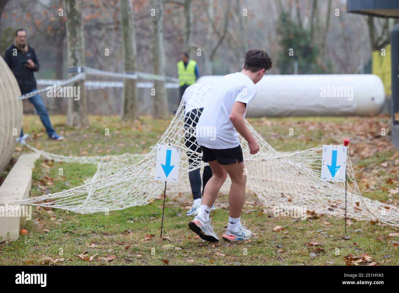 A child participates in the II Kings of the Magi Popular Obstacle Race ...