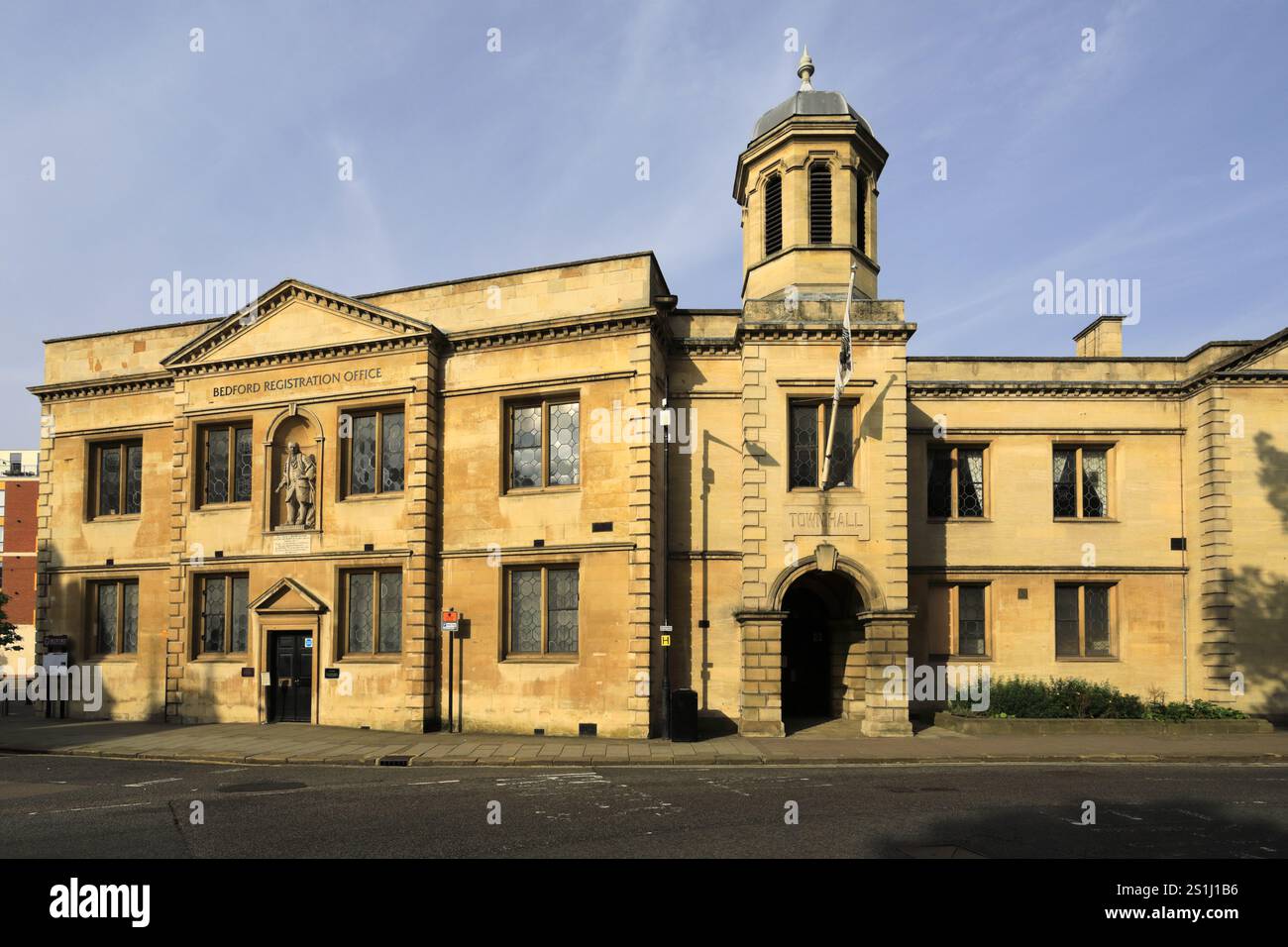 The Old Town Hall building, Bedford town; Bedfordshire; England; UK ...