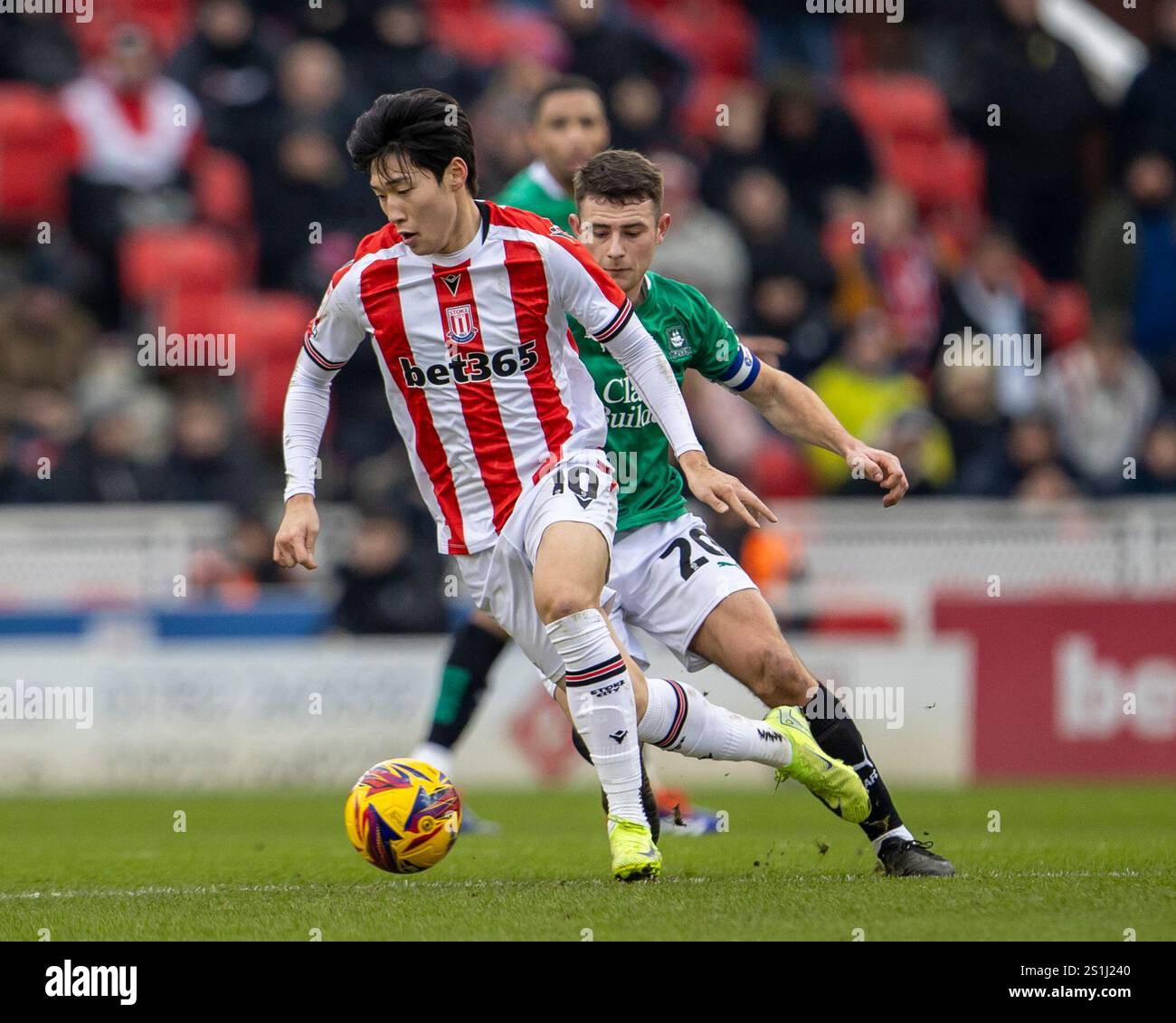 4th January 2025; Bet365 Stadium, Stoke, Staffordshire, England; EFL ...