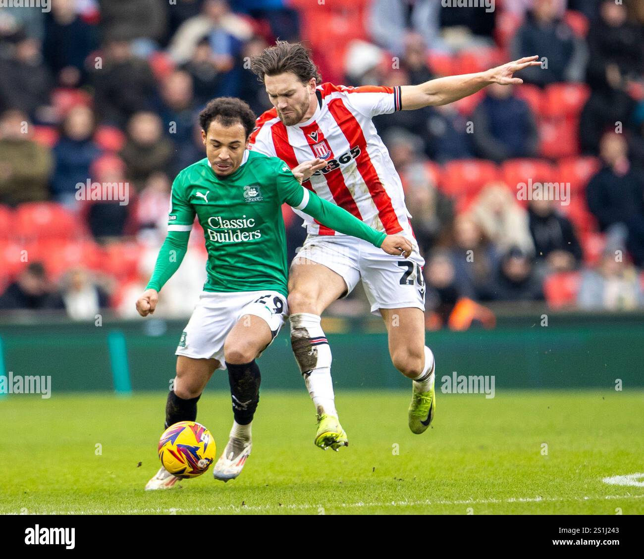 4th January 2025; Bet365 Stadium, Stoke, Staffordshire, England; EFL ...