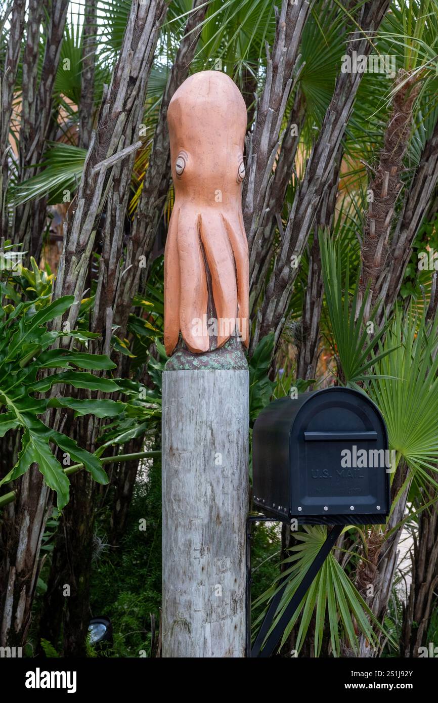 Octopus mailbox in Florida, USA Stock Photo - Alamy
