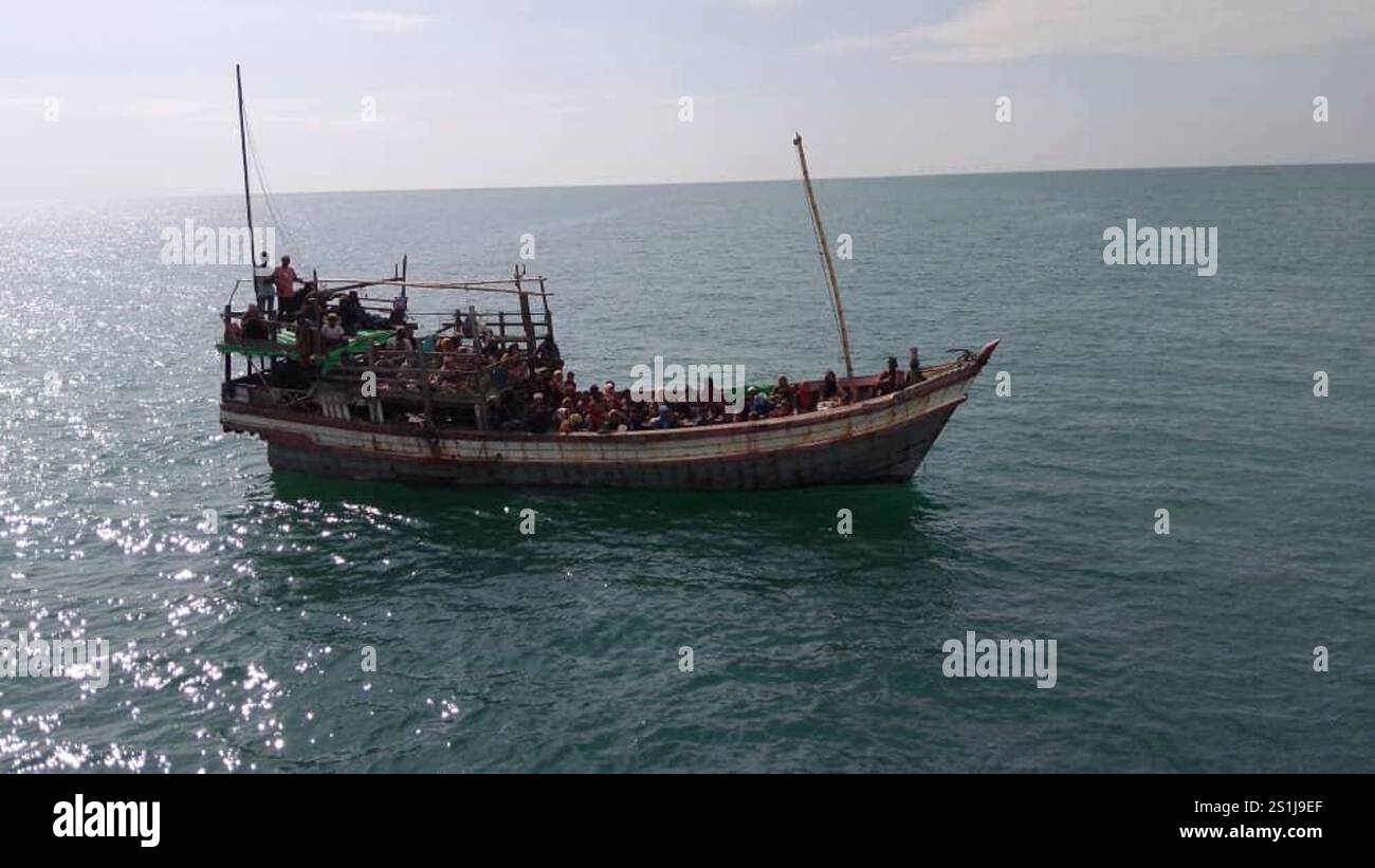 This undated photo released by Malaysian Maritime Enforcement Agency ...