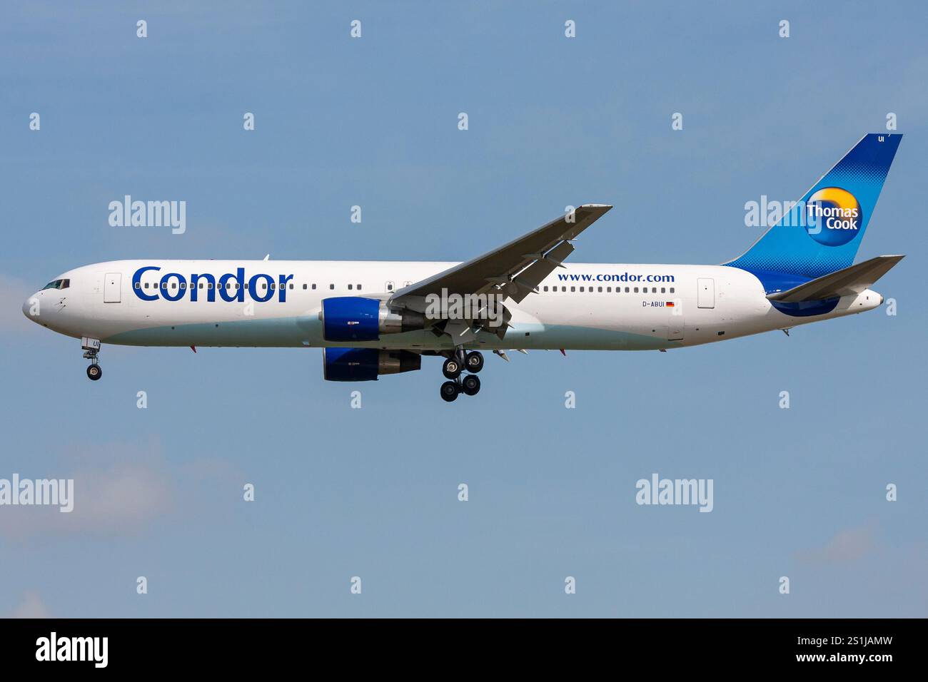 German Condor Boeing 767-300 with registration D-ABUI on final for ...