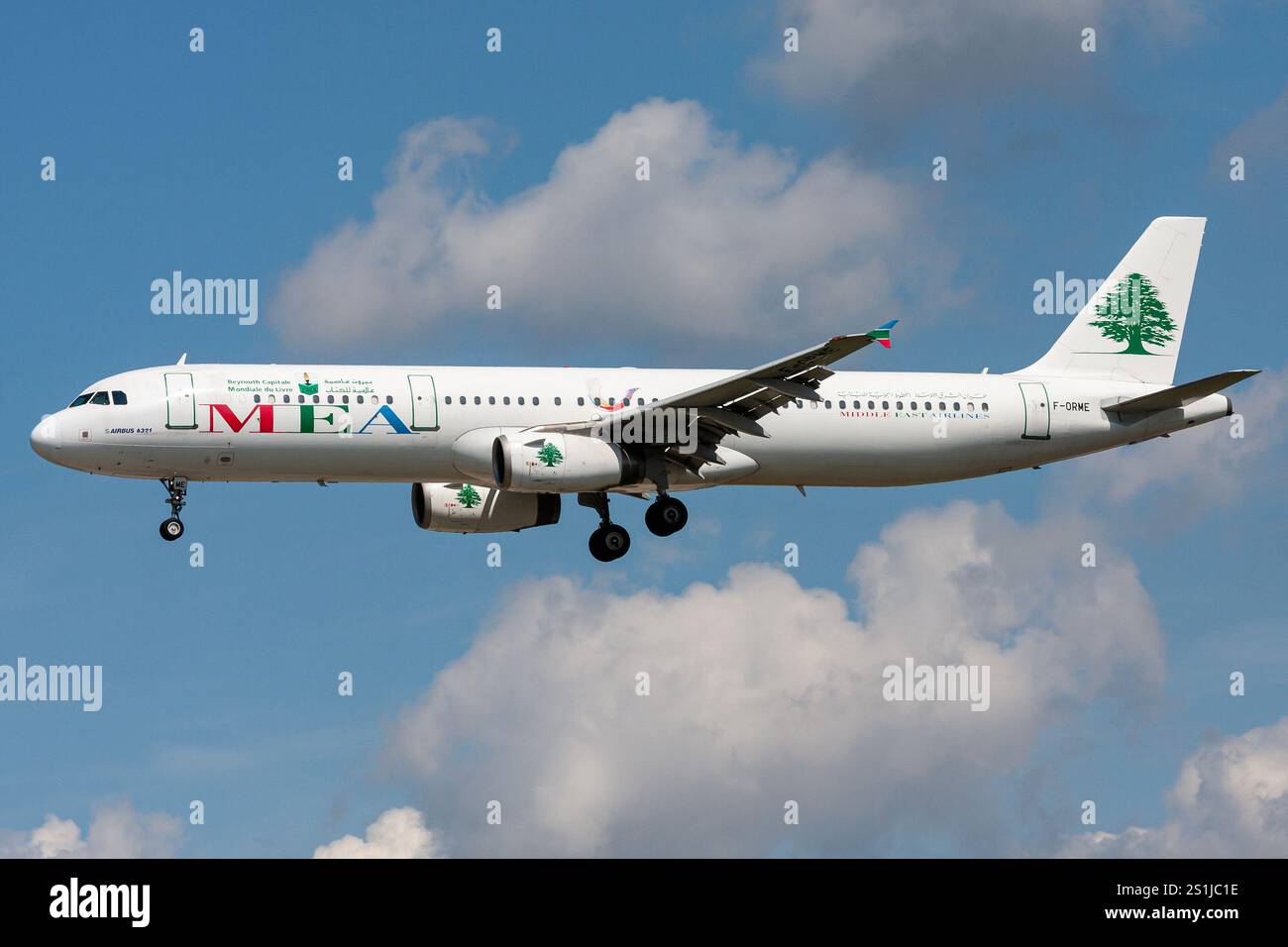 Lebanese MEA Middle East Airlines Airbus A321-200 with registration F ...