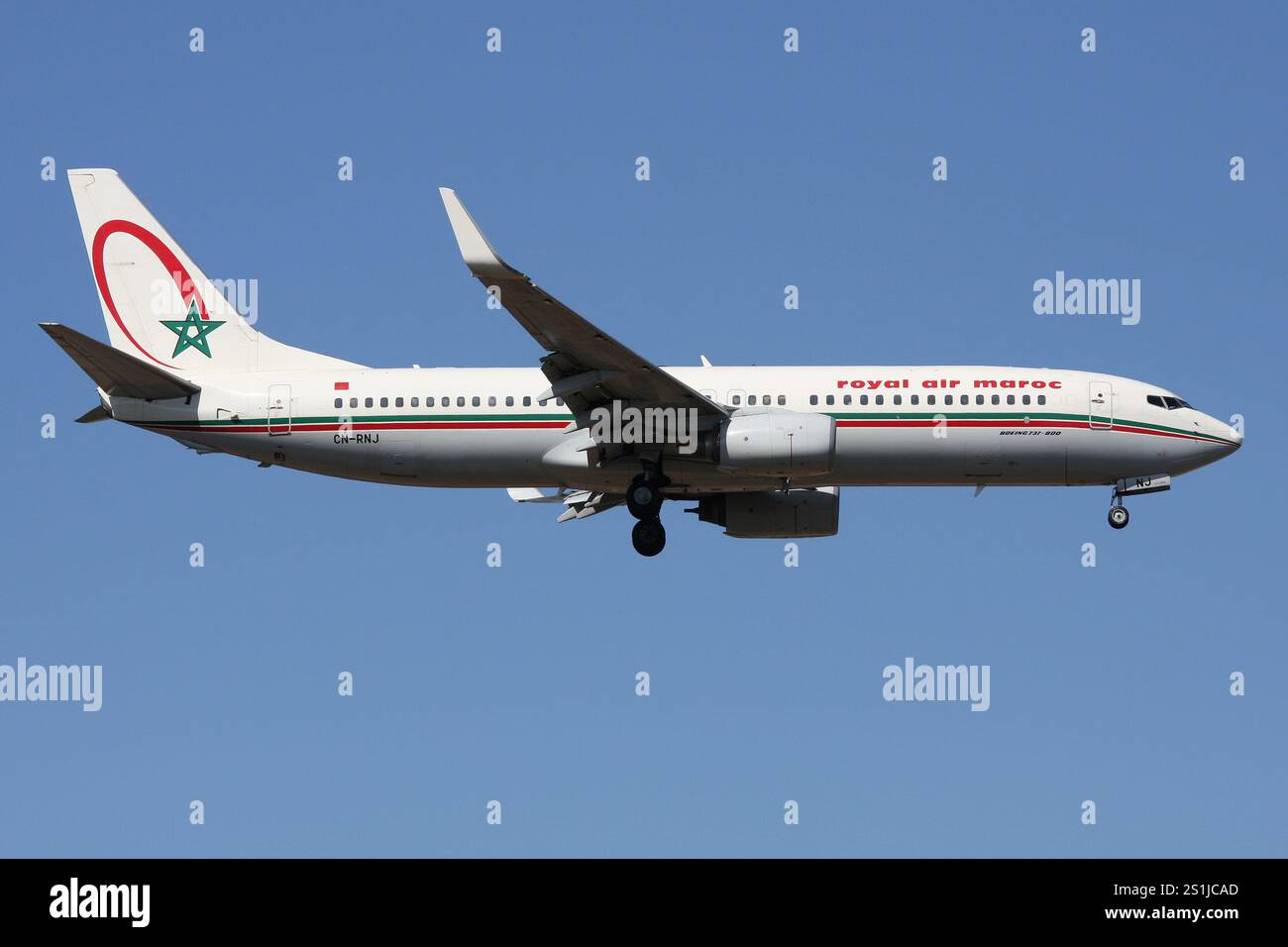 Moroccan Royal Air Maroc Boeing 737-800 with registration CN-RNJ on ...