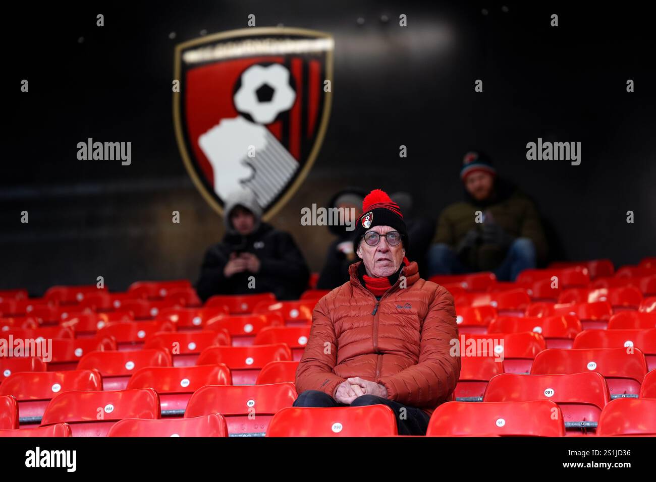 Bournemouth fans ahead of the Premier League match at the Vitality ...