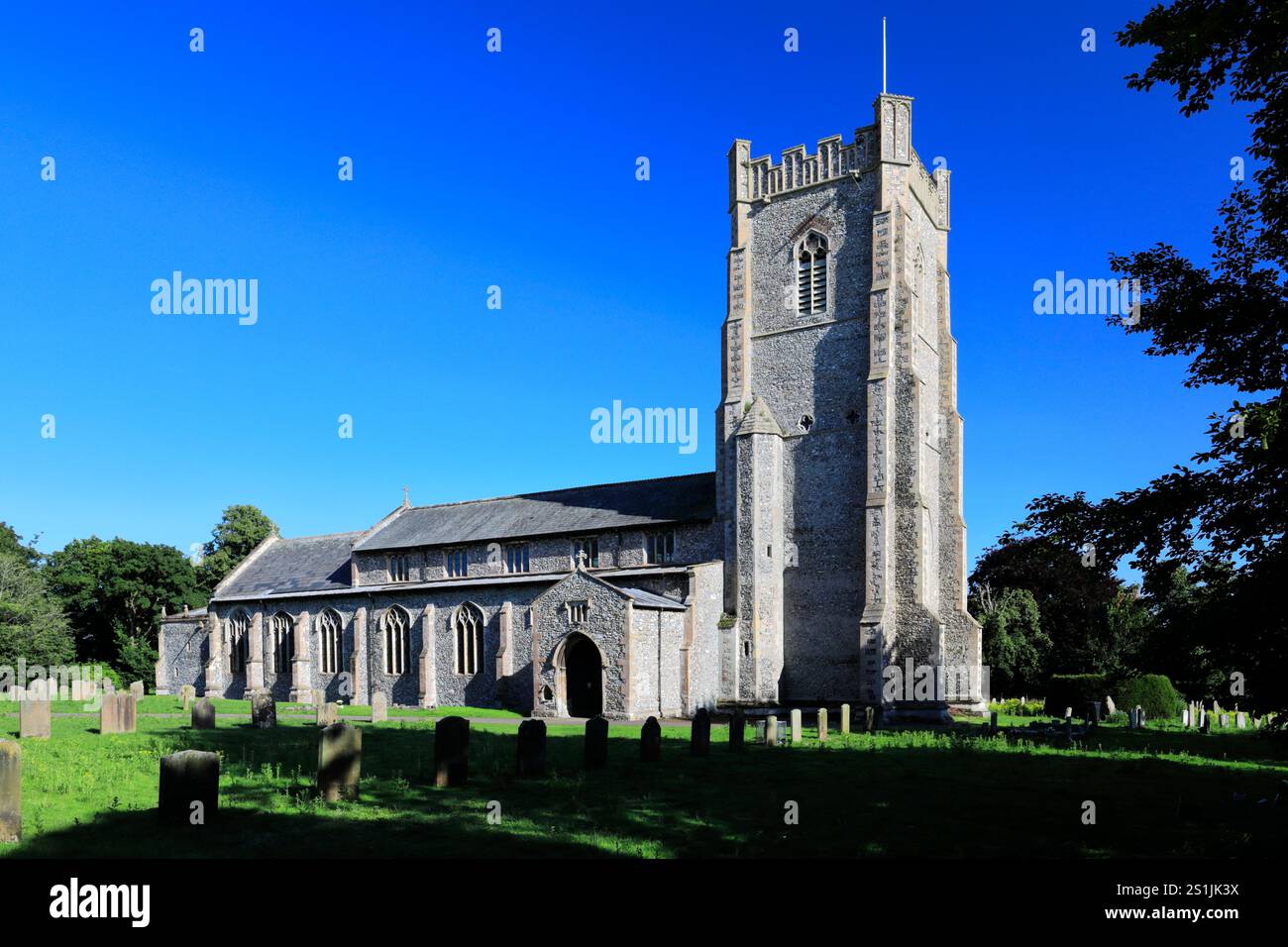 St James the Great church, Castle Acre village, North Norfolk, England ...