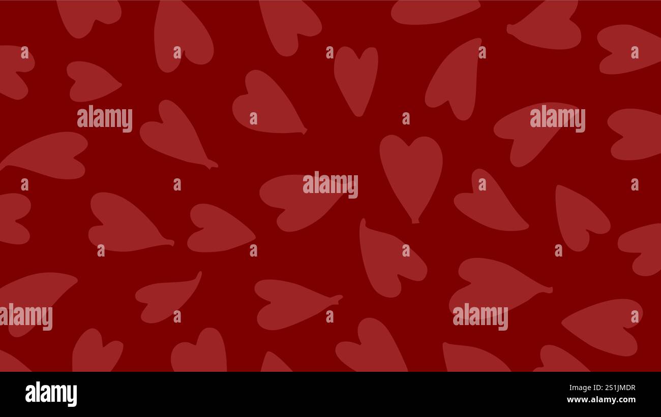 Cute Hand Drawn Heart Pattern Background Printable Great Background