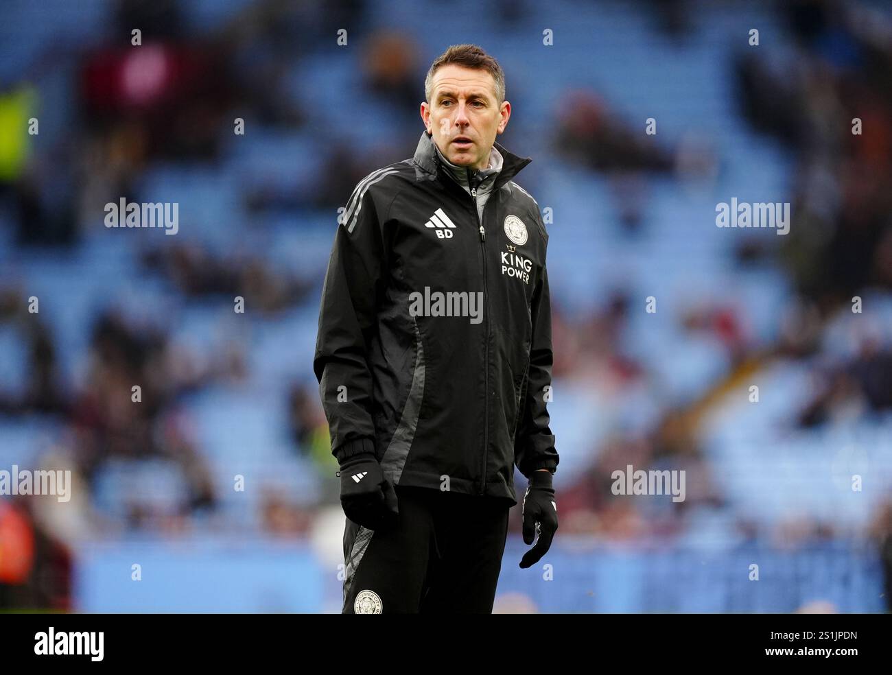 Leicester City coach Ben Dawson before the Premier League match at ...