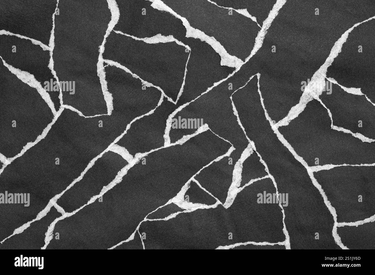 Black and White Torn Paper Collage Style, Ripped Paper Effect, Texture ...