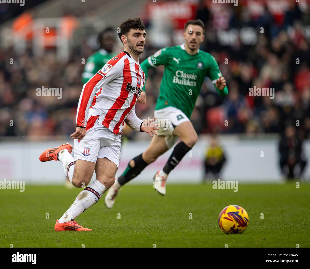 4th January 2025; Bet365 Stadium, Stoke, Staffordshire, England; EFL ...