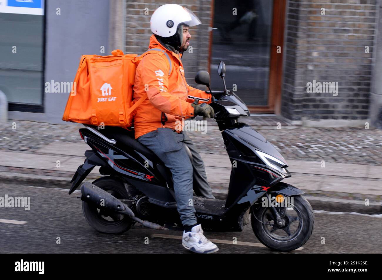 Copenhagen, Denmark /04 january...2025/.door dash Just eat food ...