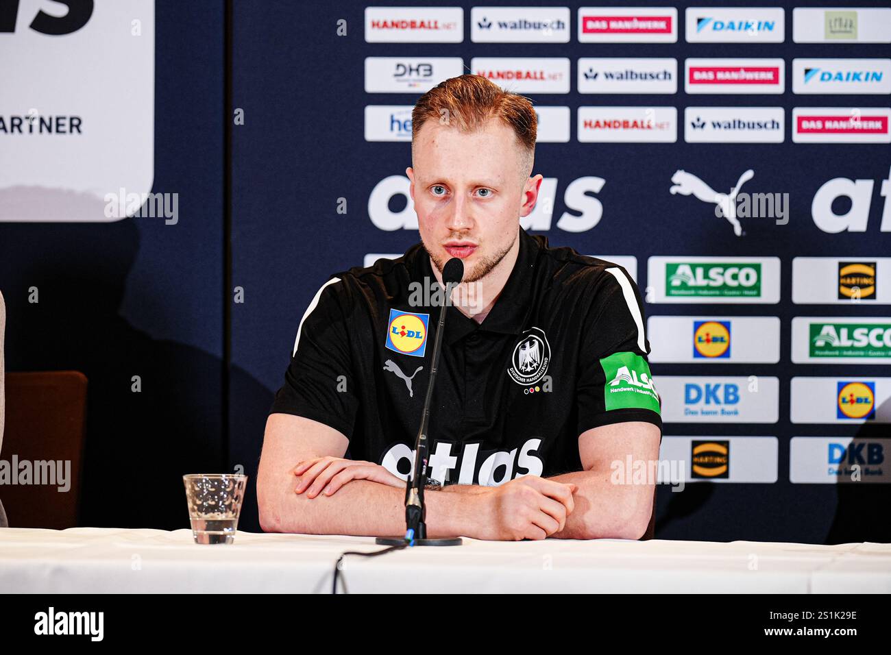 Luca Witzke (Deutschland, #07) GER, Pressekonferenz Deutschland ...