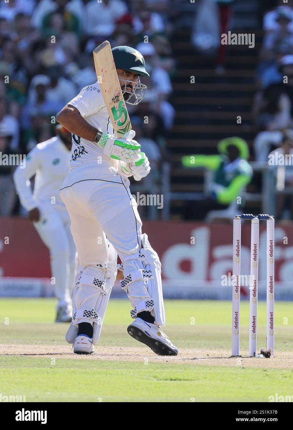 Pakistan's Babar Azam in action during the second day of the second ...