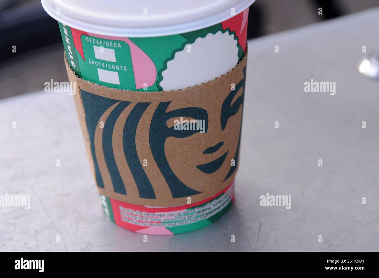 Copenhagen/Denmark /04 JANUARY 2025/ Seattle chain star bucks coffee ...