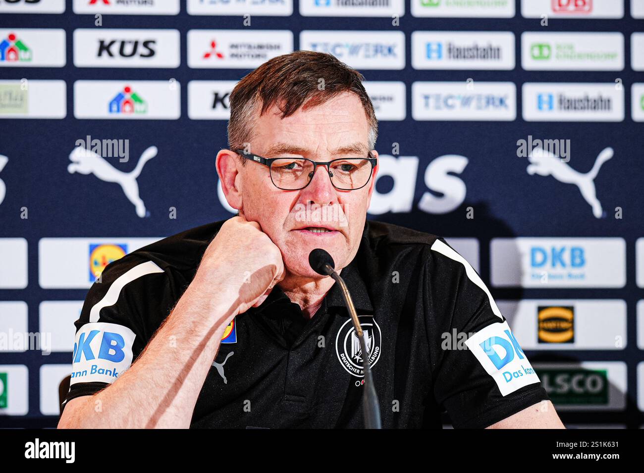 Alfred Gislason (Deutschland, Trainer) GER, Pressekonferenz Deutschland ...