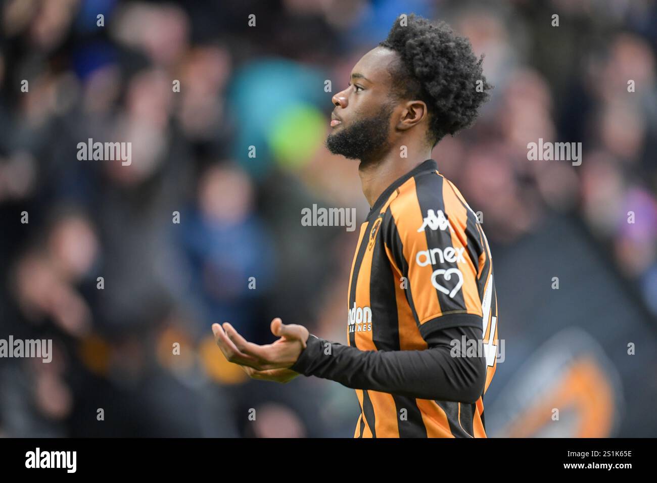 Hull City's Abu Kamara celebrates his goal during the Sky Bet ...