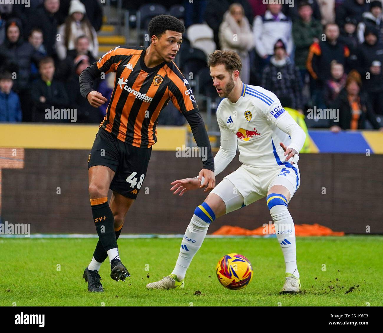 HULL, UK. 4th January 2025. EFL Championship Football League: Hull City ...