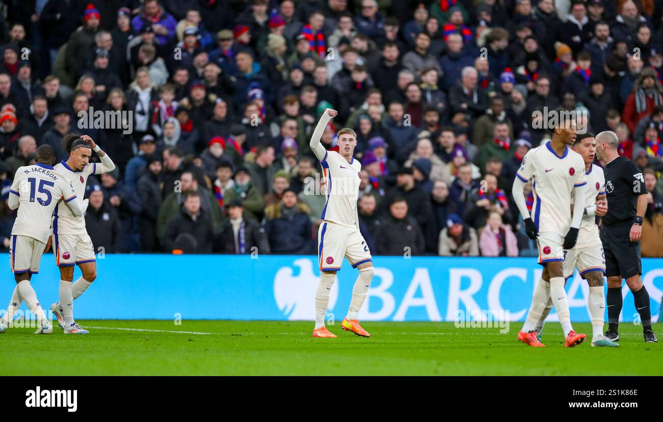 Chelsea forward Cole Palmer (20) scores a GOAL 0-1 and celebrates to ...