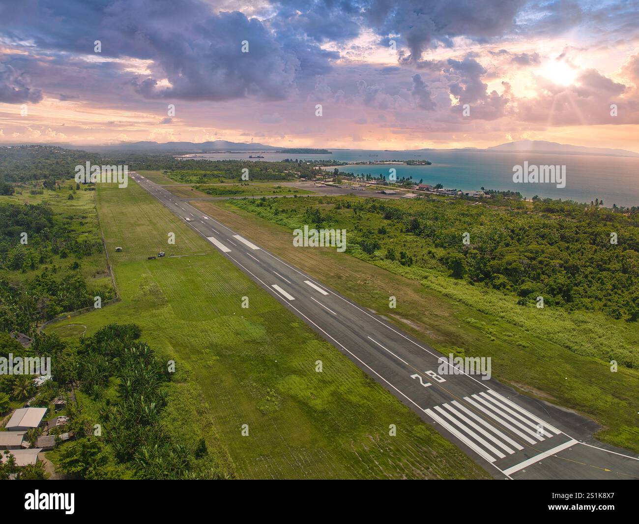 Wewak Airport Runway Stock Photo - Alamy