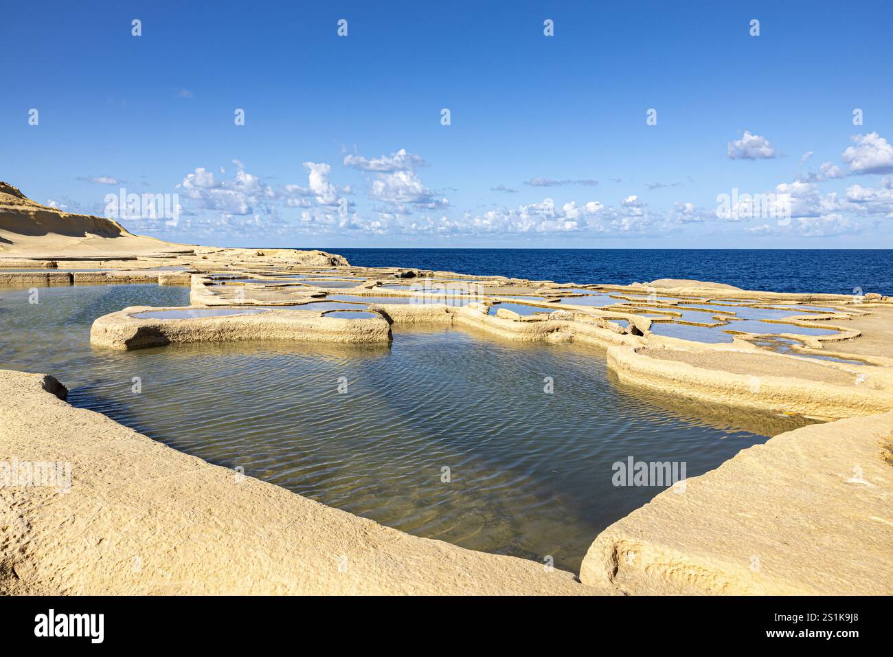 Xwejni rock salt pans hi-res stock photography and images - Alamy