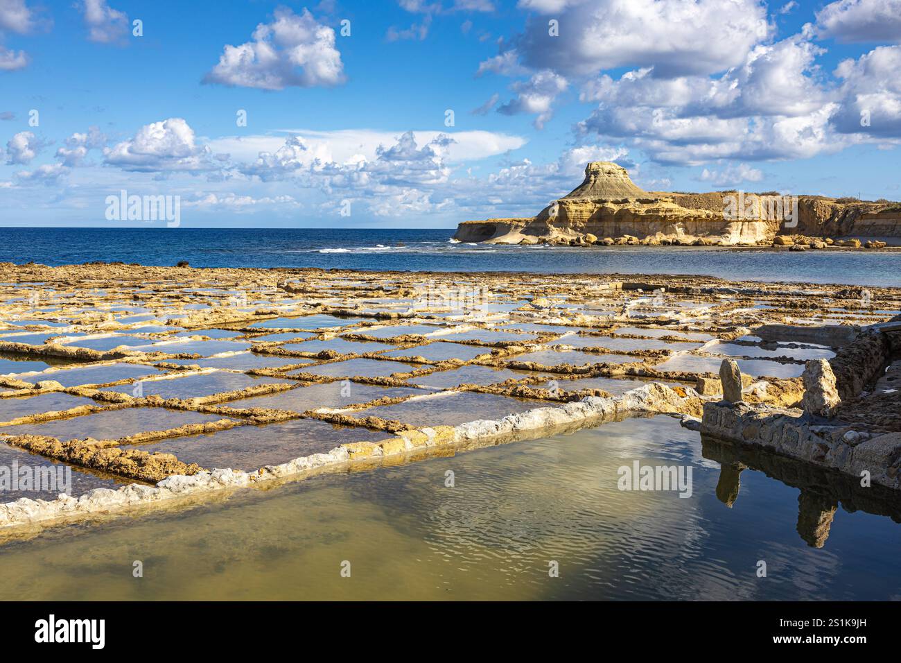 Xwejni rock salt pans hi-res stock photography and images - Alamy