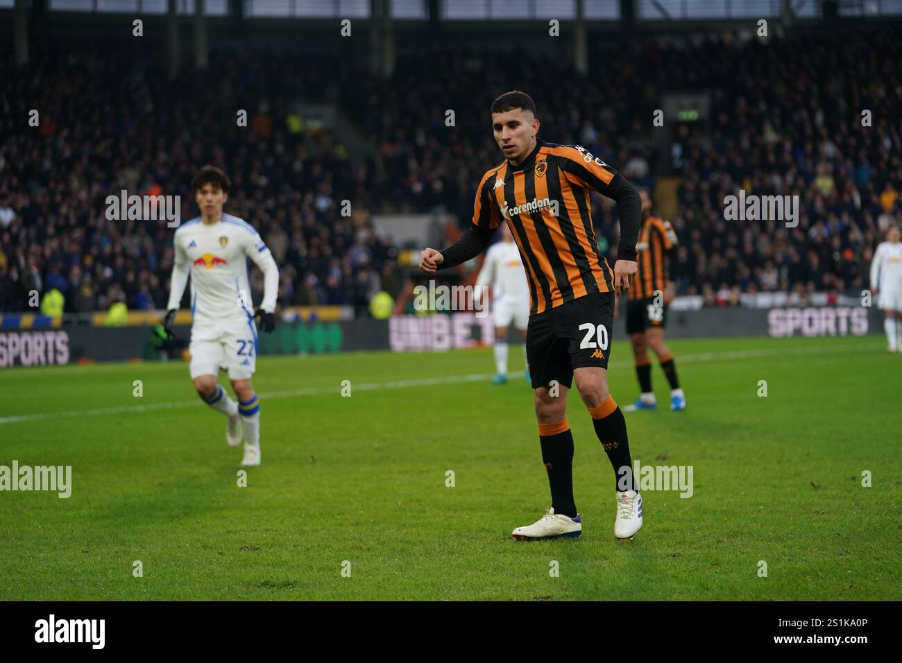 HULL, UK. 4th January 2025. EFL Championship Football League: Hull City ...