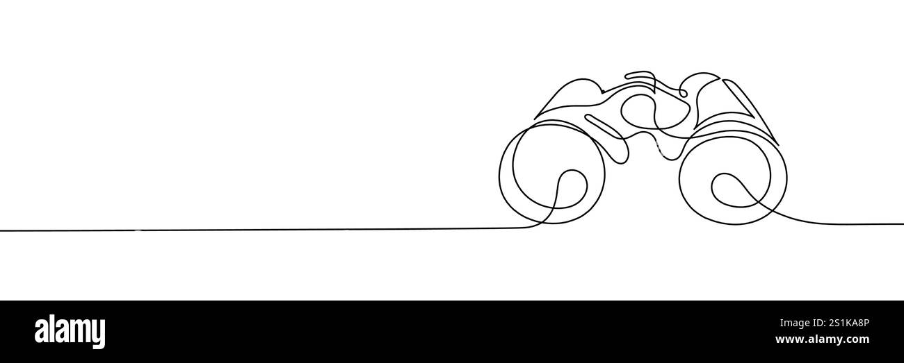 Continuous single line binoculars. Editable line. Vector illustration ...