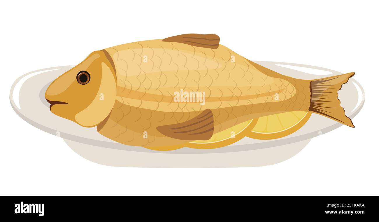 Roasted tuna Stock Vector Images - Alamy