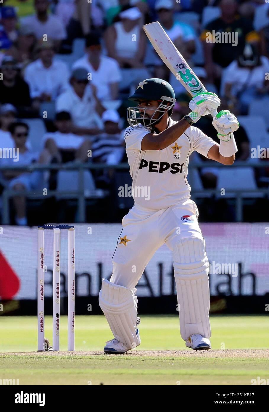 Pakistan's Babar Azam in action during the second day of the second ...