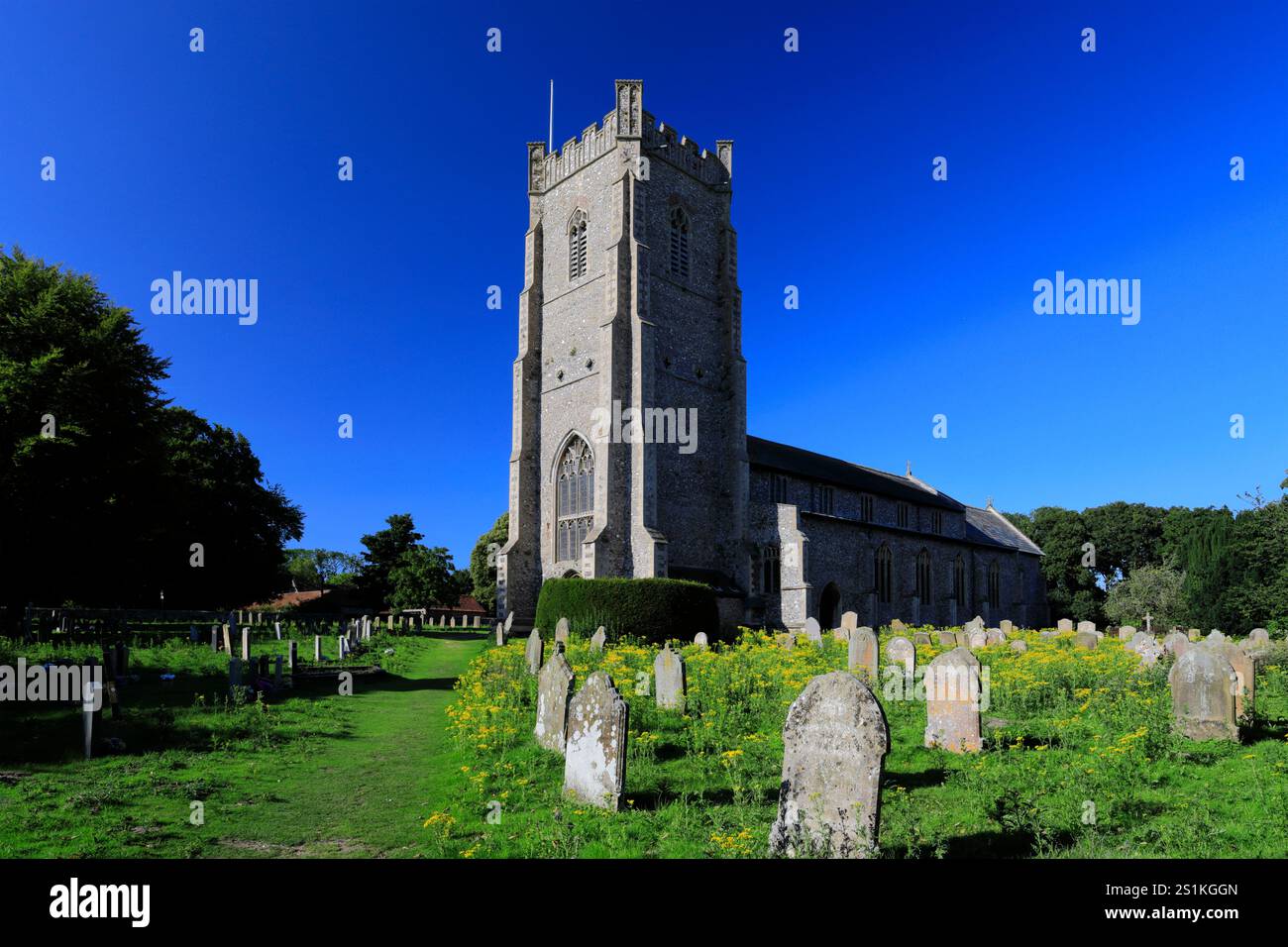 St James the Great church, Castle Acre village, North Norfolk, England ...