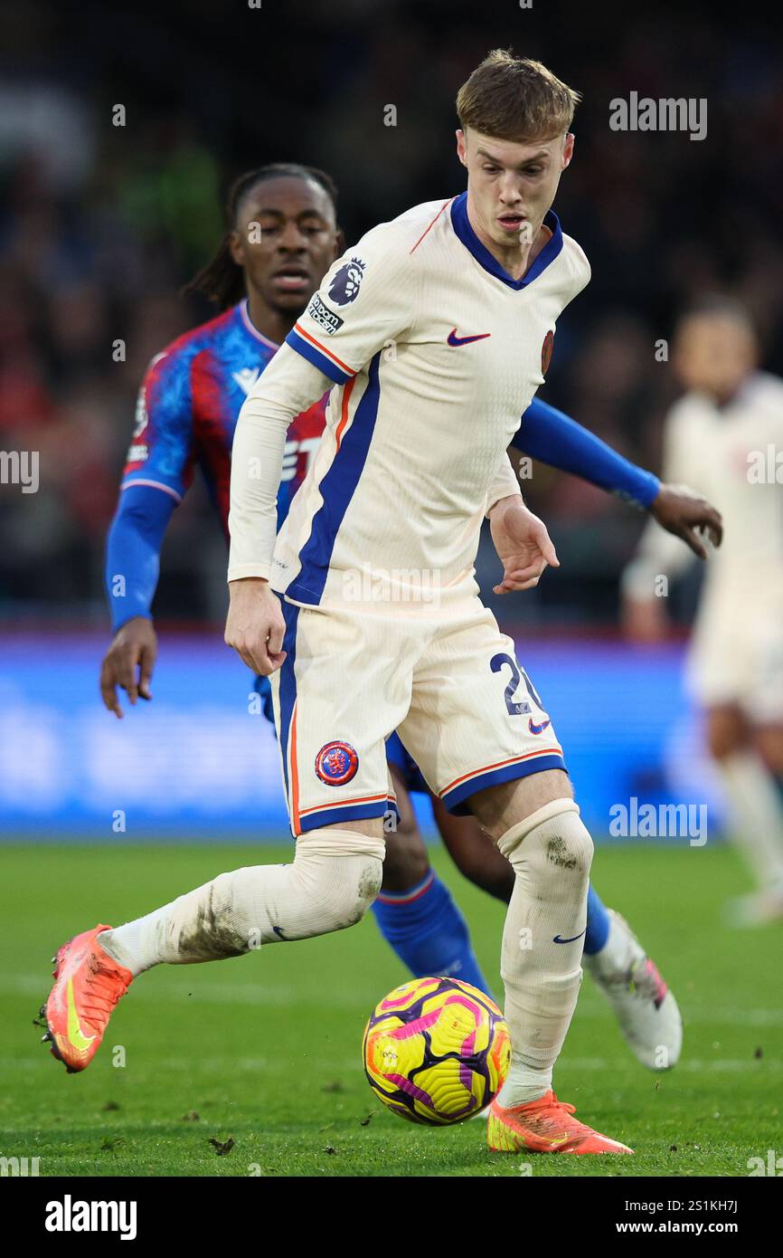 LONDON, UK - 4th Jan 2025: Cole Palmer of Chelsea in action during the ...