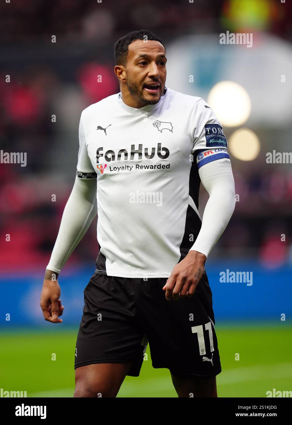 Derby County's Nathaniel Mendez-Laing during the Sky Bet Championship ...