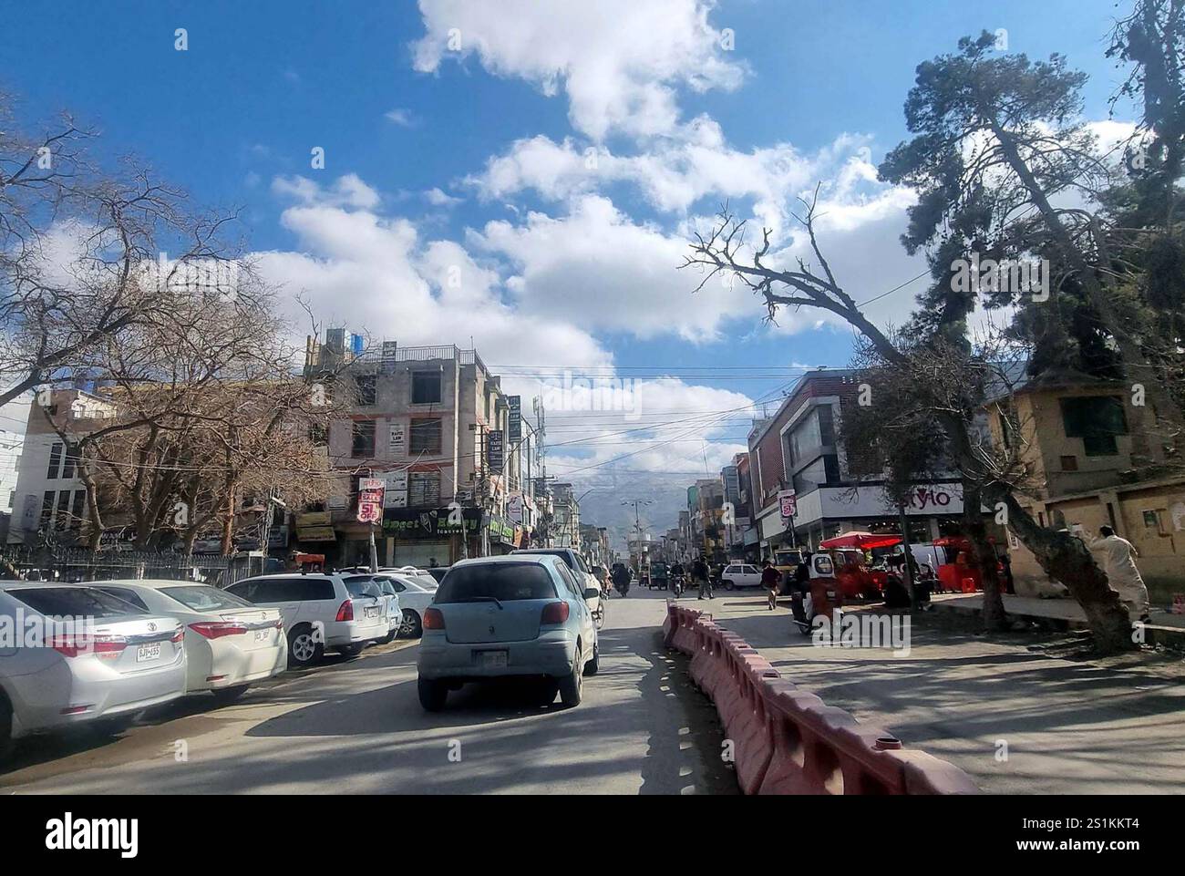Beautiful eye-catching view of dark clouds before downpour during ...
