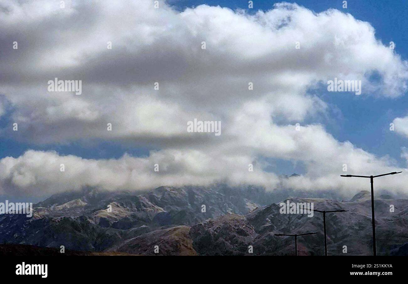 QUETTA, PAKISTAN, JAN 04: Beautiful eye-catching view of clouds during ...