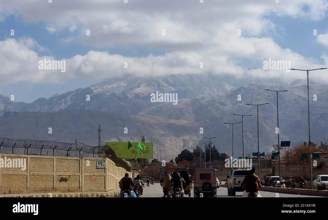 QUETTA, PAKISTAN, JAN 04: Beautiful eye-catching view of clouds during ...